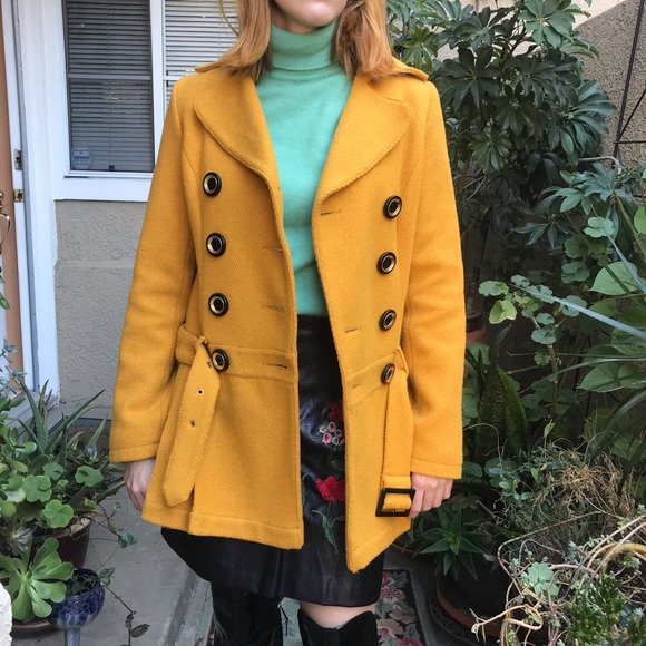 Baby Phat | Jackets & Coats | Mustered Baby Phat Wool Mini Pea Coat ...